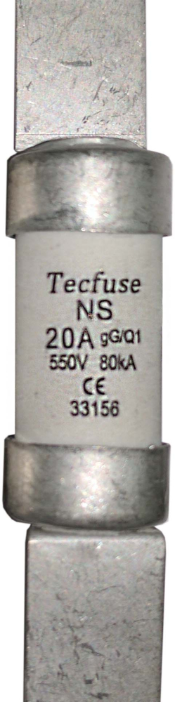 F1 Type HRC Fuse - Offset Bladed Tag 20A HRC FUSE (F1 TYPE) NS20 - Deligo